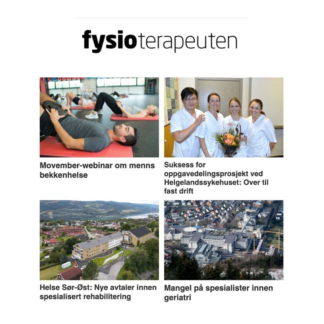 om oss | Norsk Fysioterapeutforbund